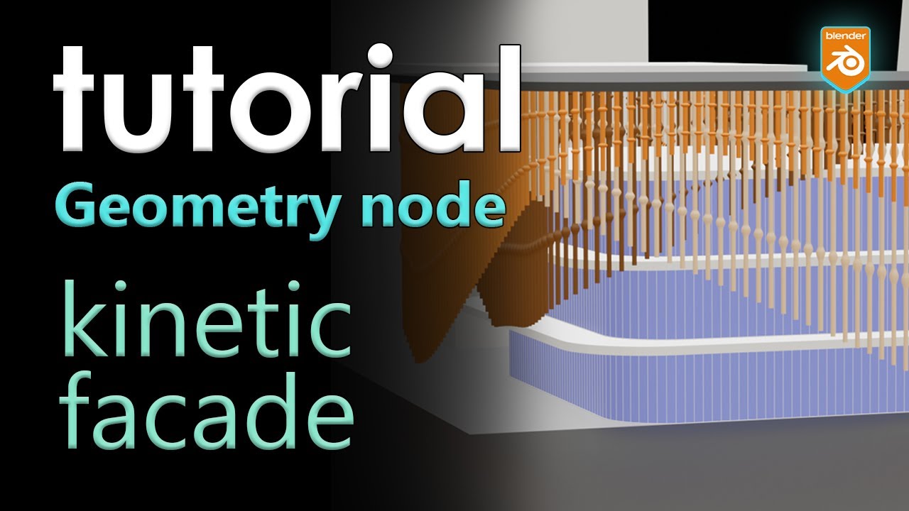 Kinetic façade | Blender geometry node - YouTube