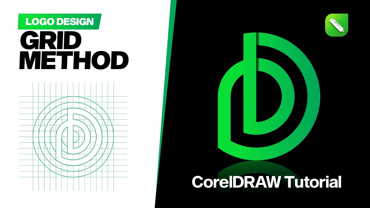 Design Logo Using Grid Method | Modern Logo | Hevlendordesigns # ...