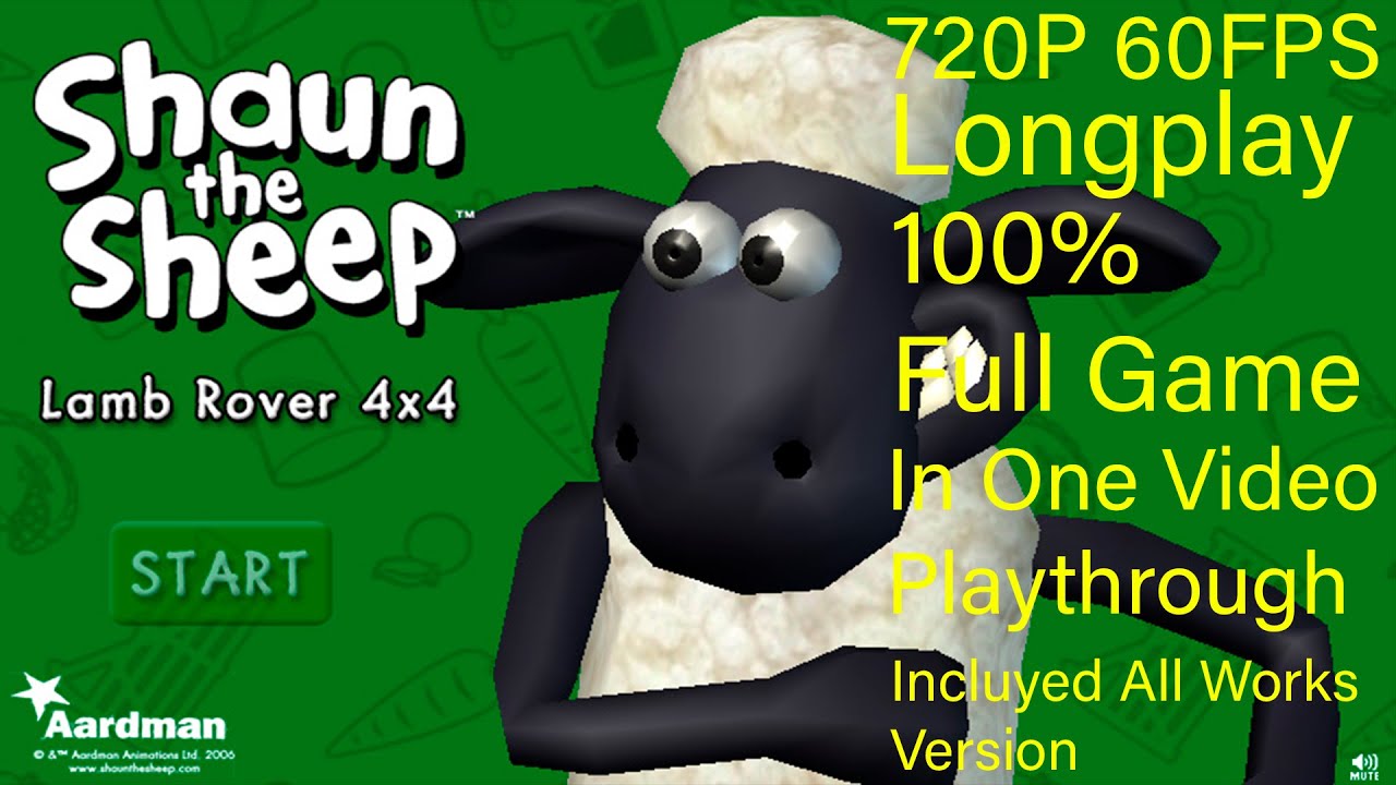 Shaun The Sheep Lamb Rover 4x4 (Shockwave) 60FPS Longplay 100% Full ...