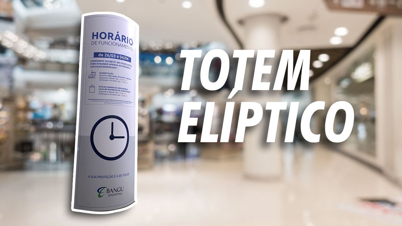 Produção de Totem Elíptico duas faces - YouTube