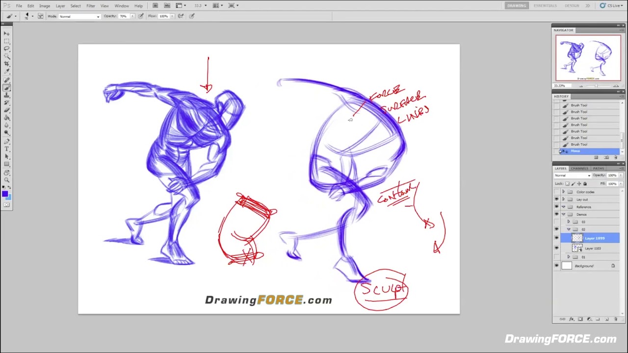 FORCE Drawing Companion - Tips on Structure - YouTube