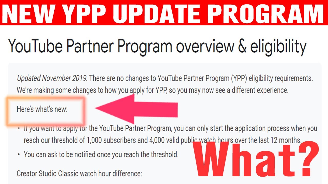 New Update YPP: Detail YPP new update November 2019 - YouTube