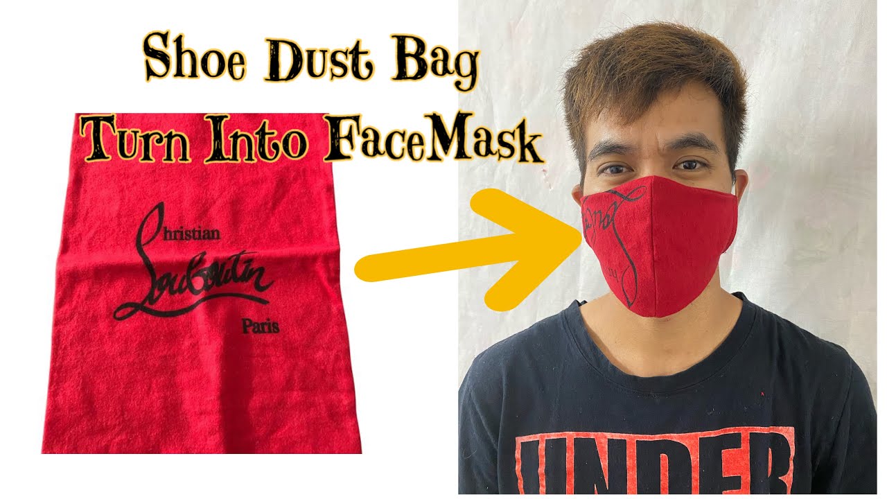 DIY FACE MASK USING SHOE DUST BAG || alternative mask for you!! - YouTube