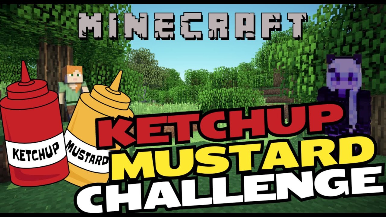Minecraft Ketchup vs Mustard Build Challenge! - 🌭🍅🥫 - YouTube