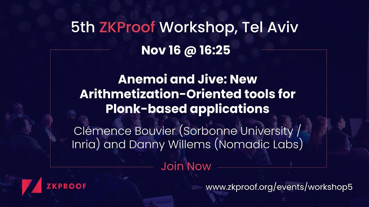 Anemoi & Jive: New Arithmetization-Oriented tools for Plonk apps ...