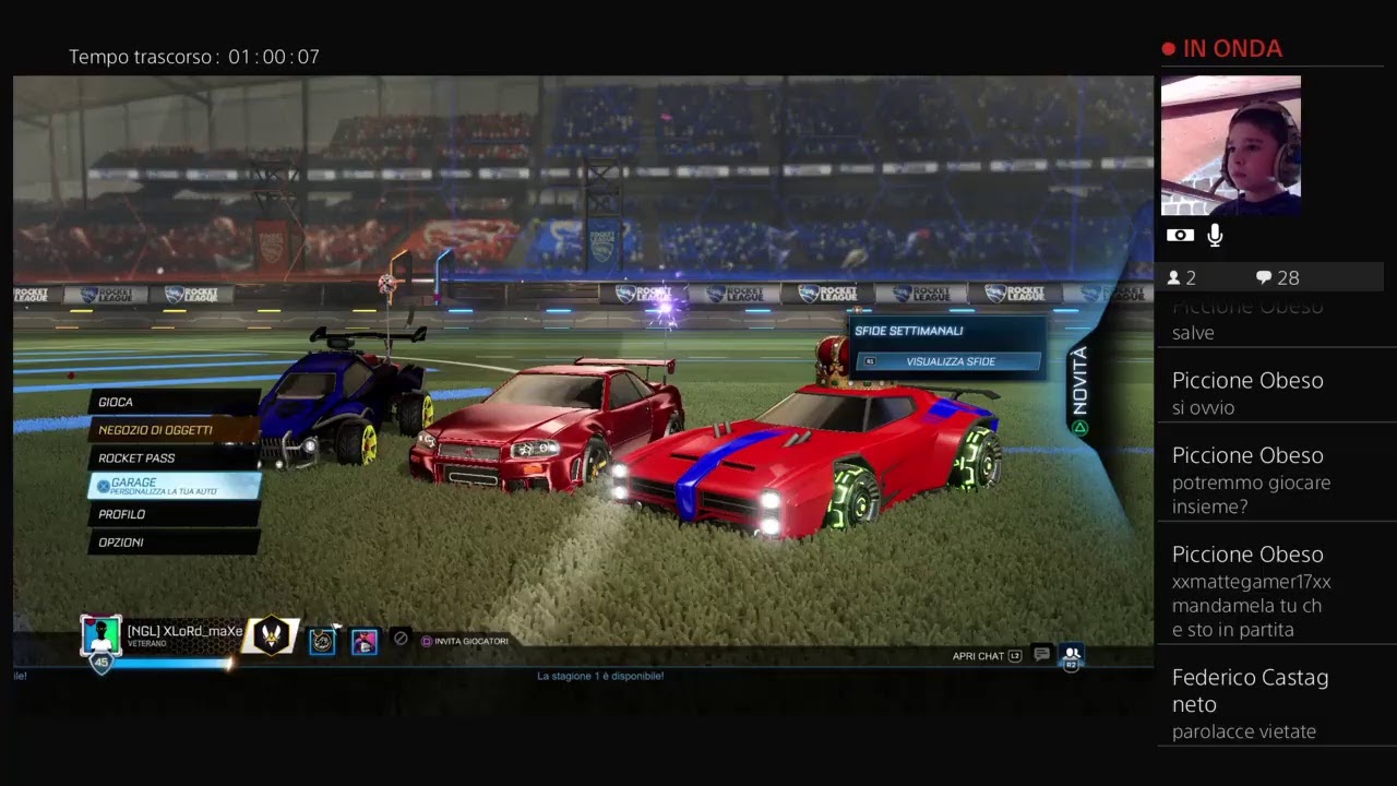 LIVE ROCKET LEAGUE CON CR7J_2011 ITA - YouTube