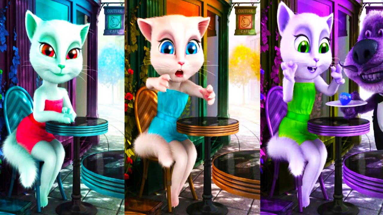 Awesome AKG.Play My Talking Angela With Friend Ben Dog Fun Kids Games ...