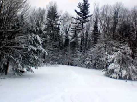 first major snow in alton maine - YouTube