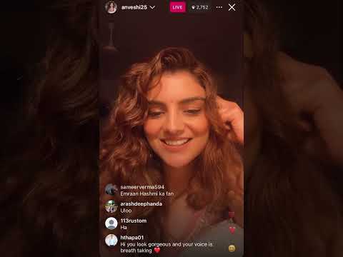 Anveshi Jain live on Instagram 