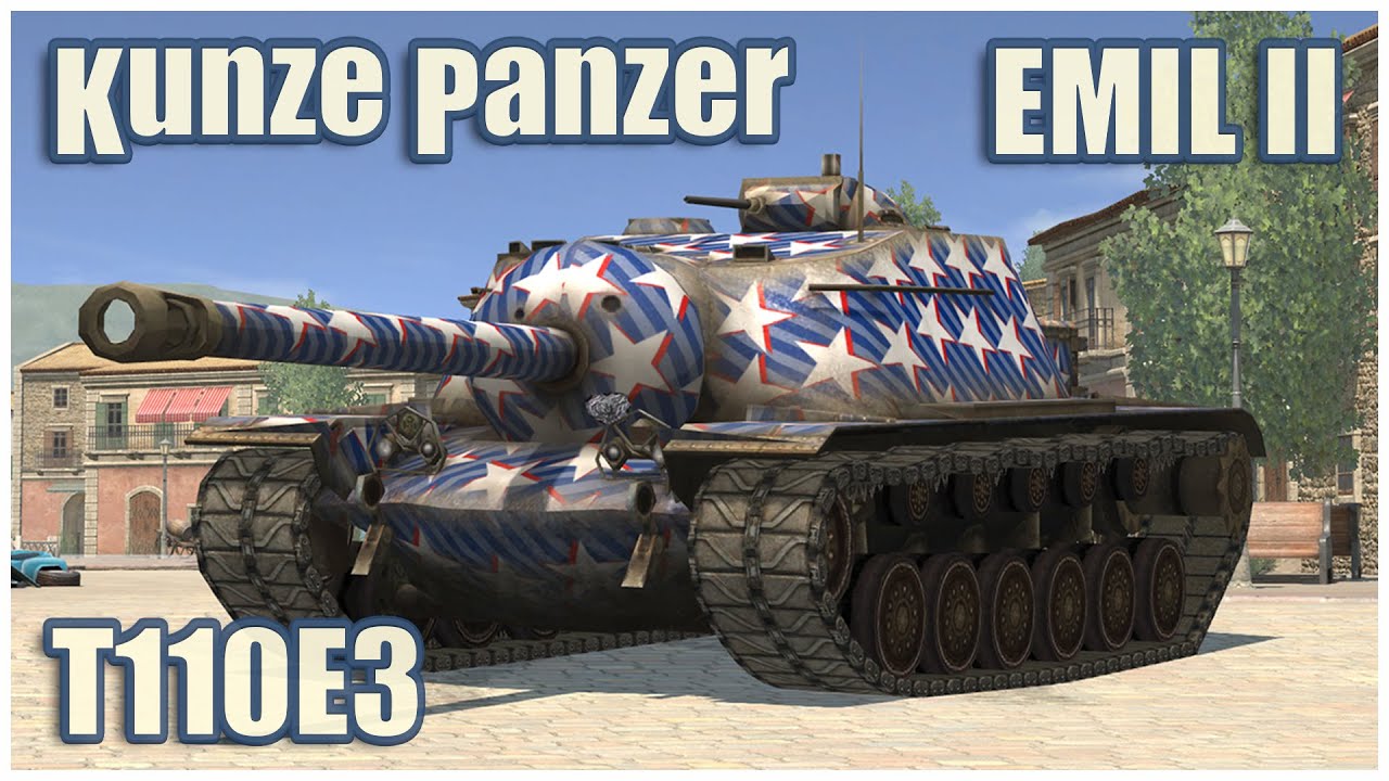 T110E3, Emil II & Kunze Panzer • WoT Blitz Gameplay - YouTube