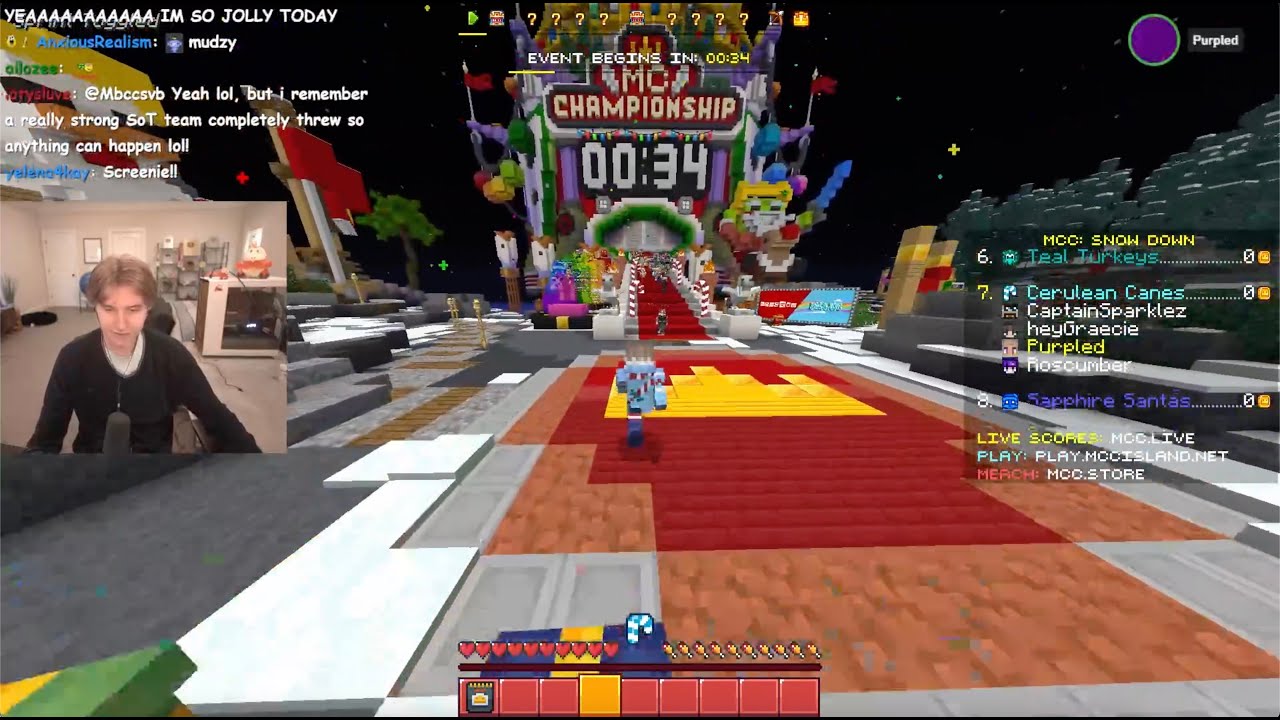 Purpled MCC Snow Down with CaptainSparklez, Roscumber and Graecie - YouTube