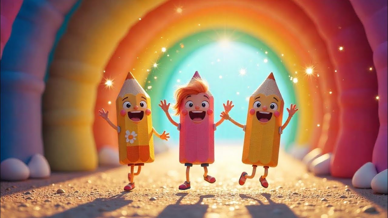 The Happy Scribble Parade – Animated Kids Song | Colorful Pencils ...