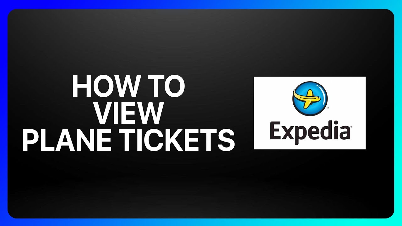 How To View Plane Tickets On Expedia Tutorial - YouTube