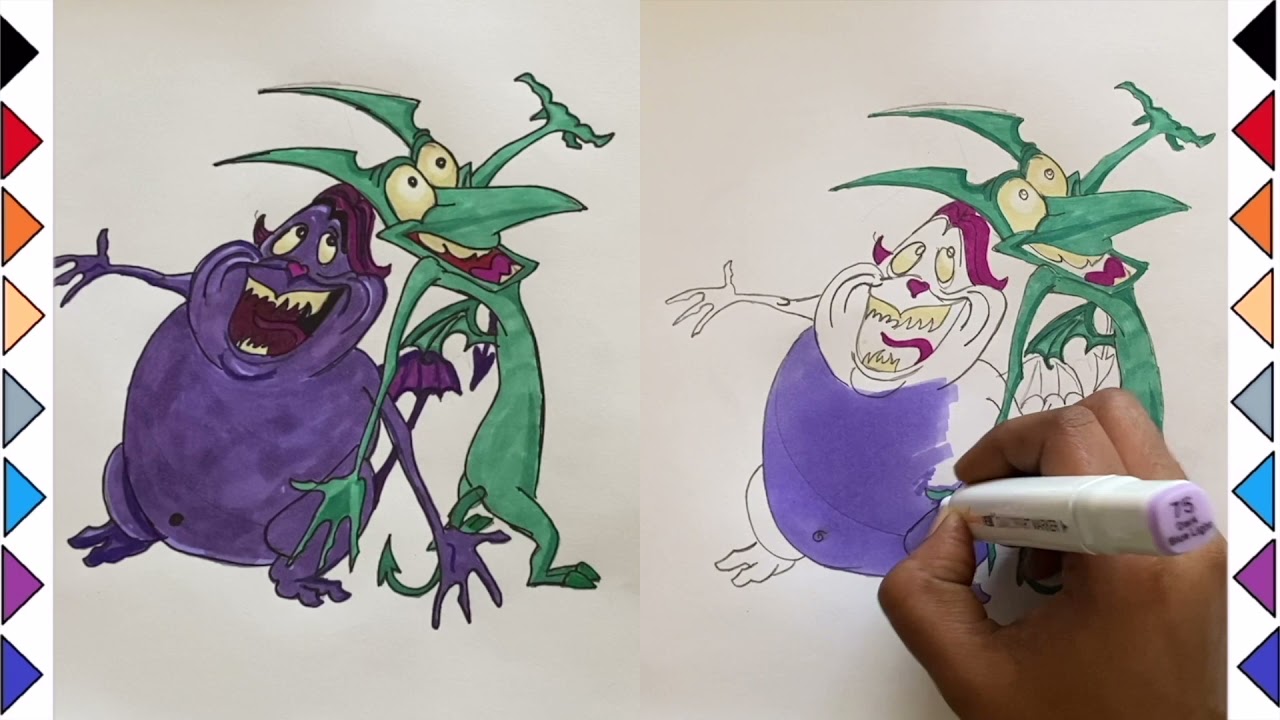 Draw Pain and Panic from Hercules , Morphing minions from Disney movie ...