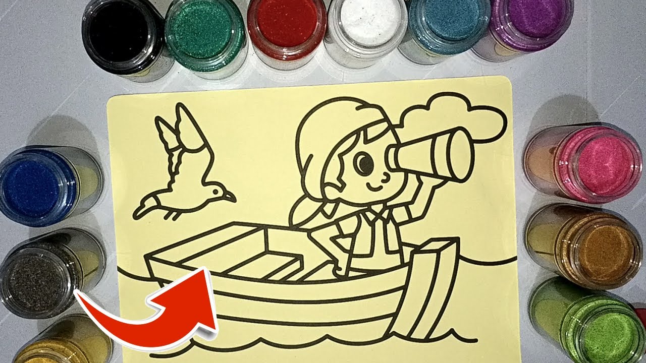 Enjoy! Amazing Beautiful Colored Sand Painting Coloring - YouTube