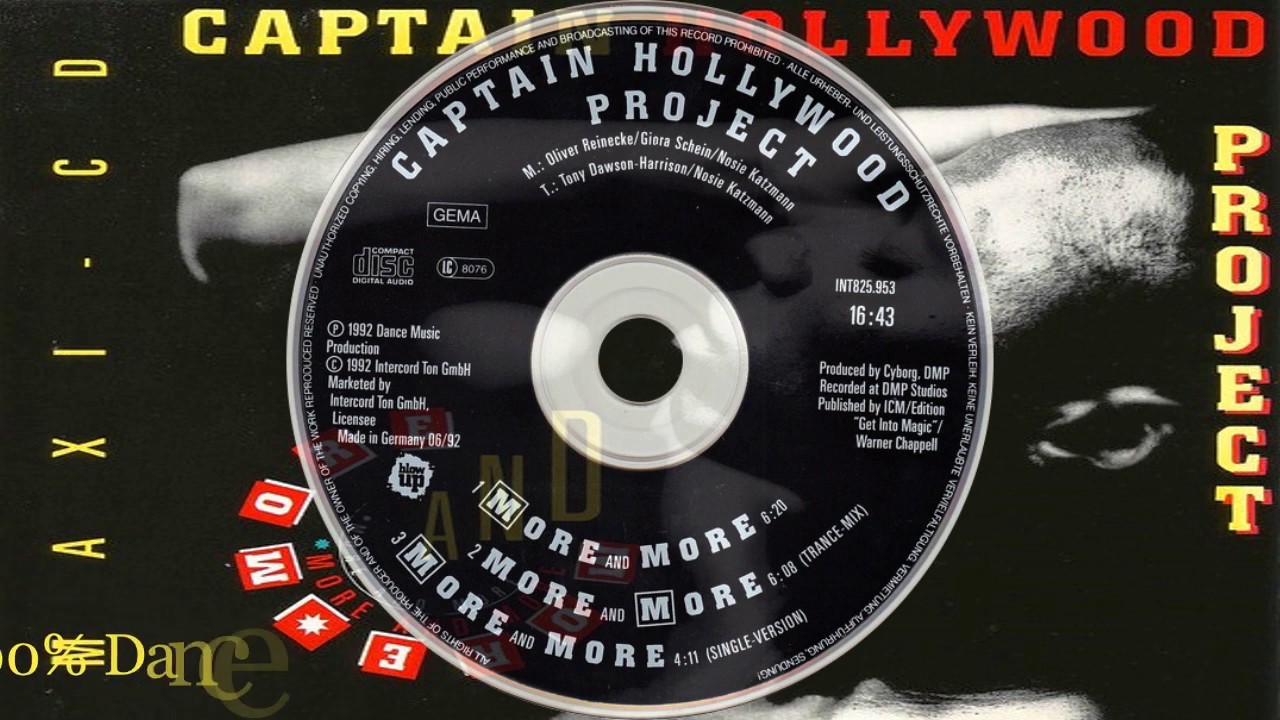 Captain Hollywood Project - More And More (Single Version) (1992) - YouTube