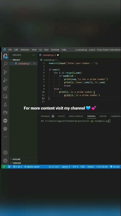 Prime Number Developer Programming Python Pythonprogramming Code Primenumbers 