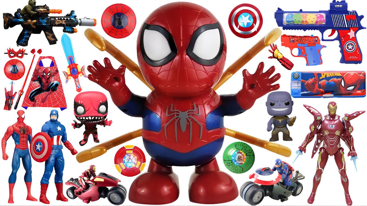 Cool Marvel toy unboxing, Spider Man, Venom, Iron Man toy display | Toy ...