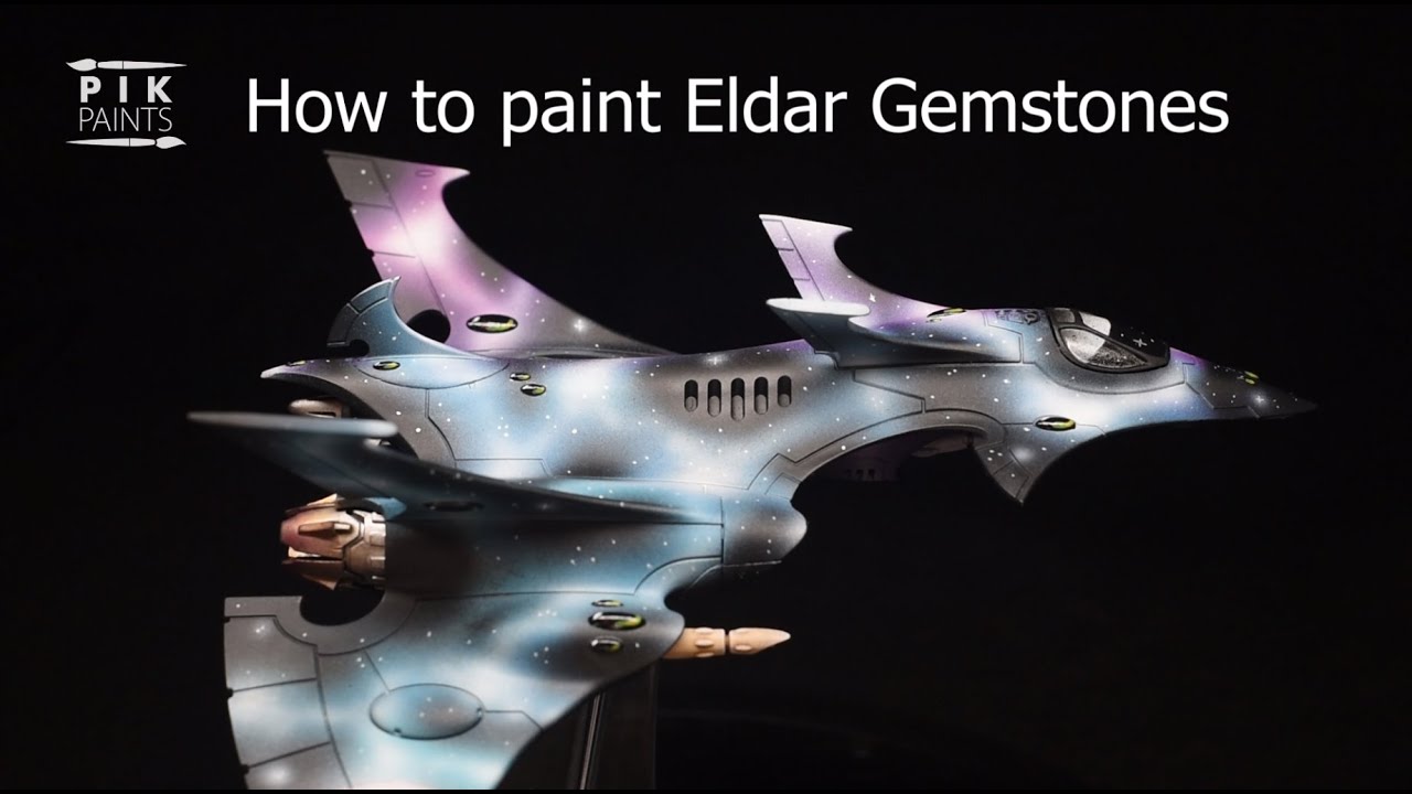 How to paint easy Eldar gemstones. - YouTube