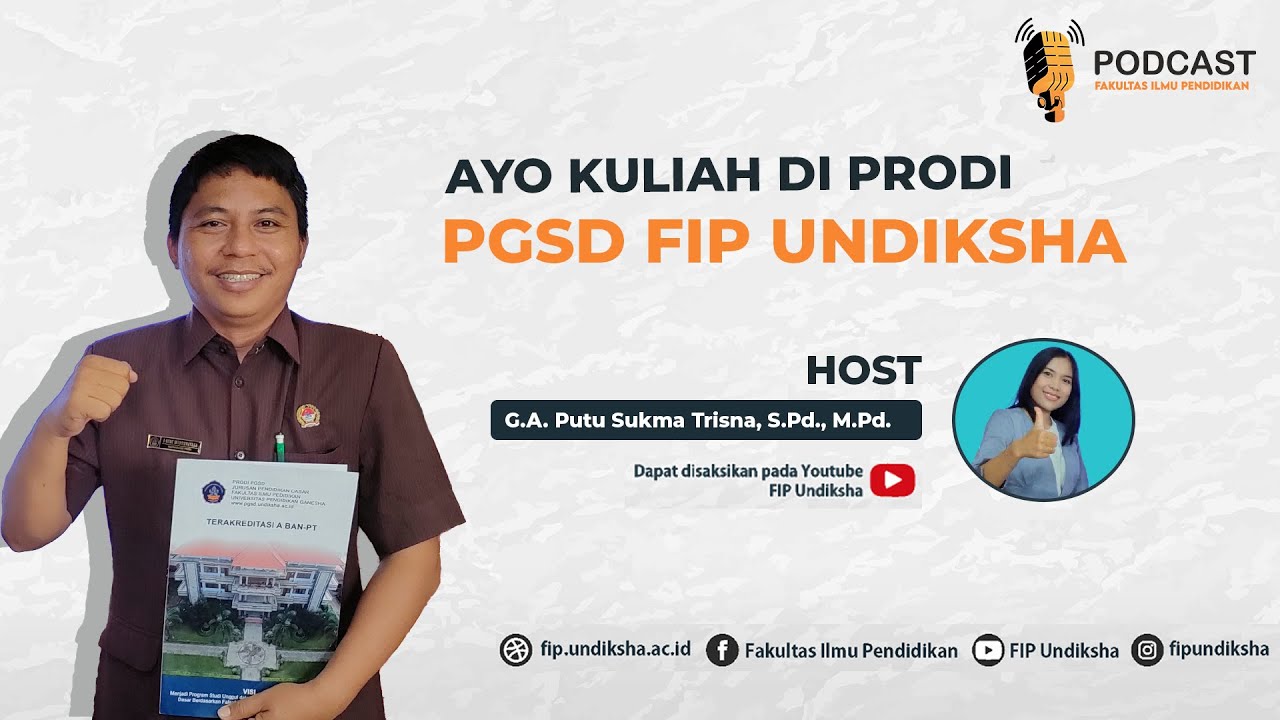 Ayo Kuliah di prodi PGSD FIP Undiksha - YouTube