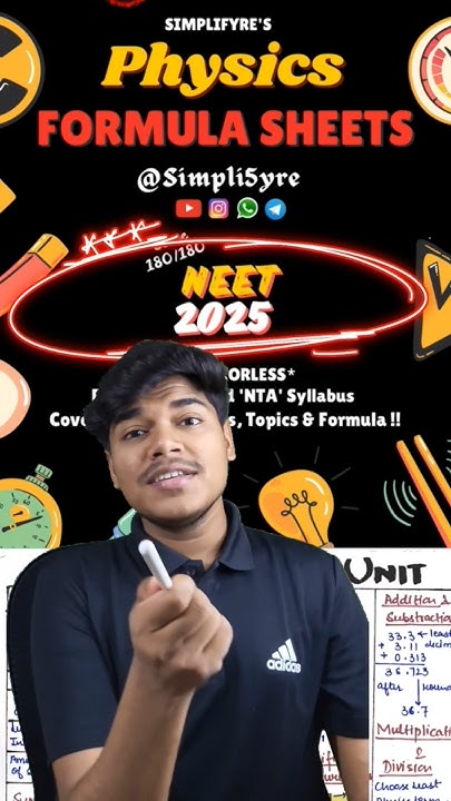 Physics Important Topics | Complete Physics Formula Sheet PDF | NEET 2025 | #neet2025 #neet # ...