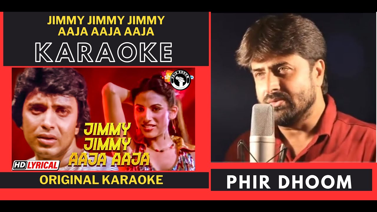 🎤 Jimmy Jimmy Aaja Aaja - Karaoke With Lyrics | Disco Dancer (1982 ...
