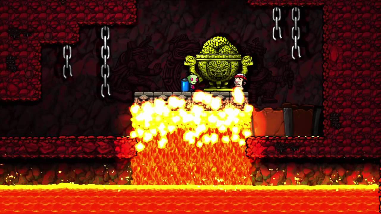 Spelunky - Kiting Anubis II to the end - YouTube