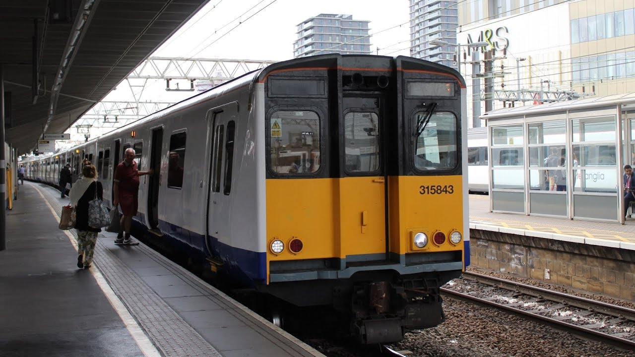 TfL Rail | British Rail Class 315 | Liverpool Street to Shenfield ...