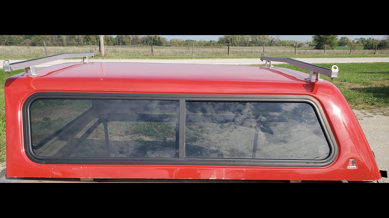 Walk around of used Leer fiberglass truck cap for sale. 07-13 GMC 6.5 ...