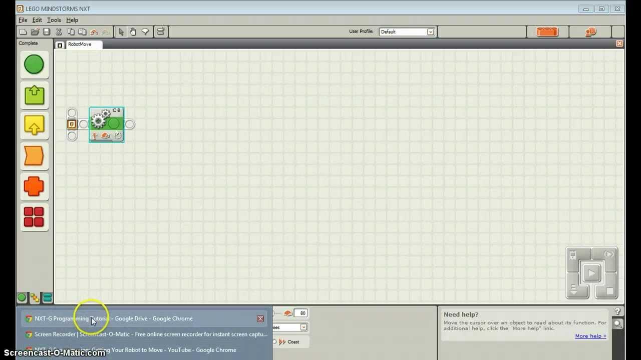 NXT-G Programming: Making Your Robot Move - YouTube