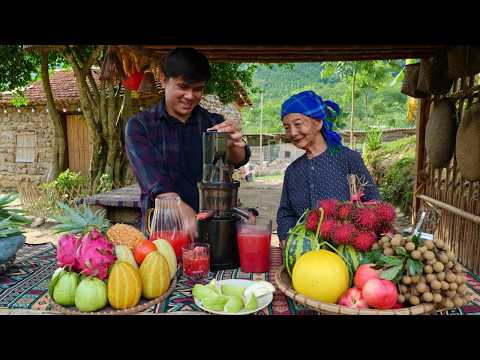 Having his first juicer, Trinh Ho made the best juice to give to his grandmother.