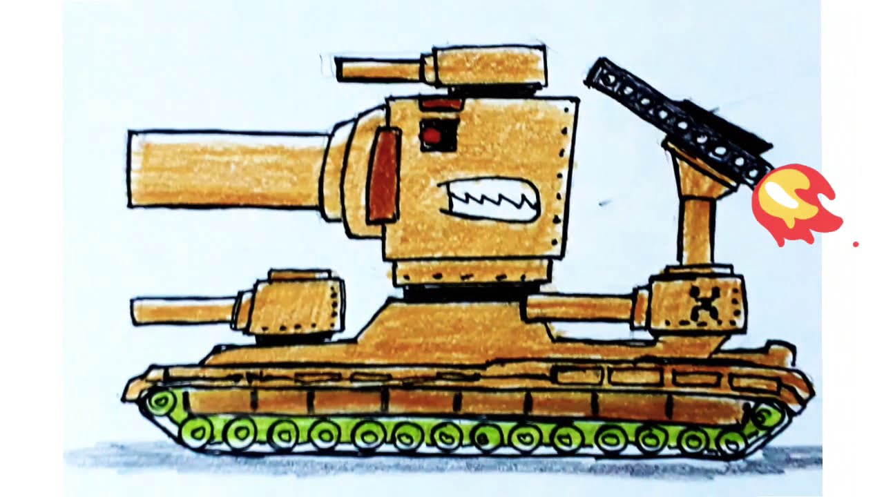 วาดรูปรถถังของ Valhalla Toons,,, | Drawing a tank of Valhalla Toons ...