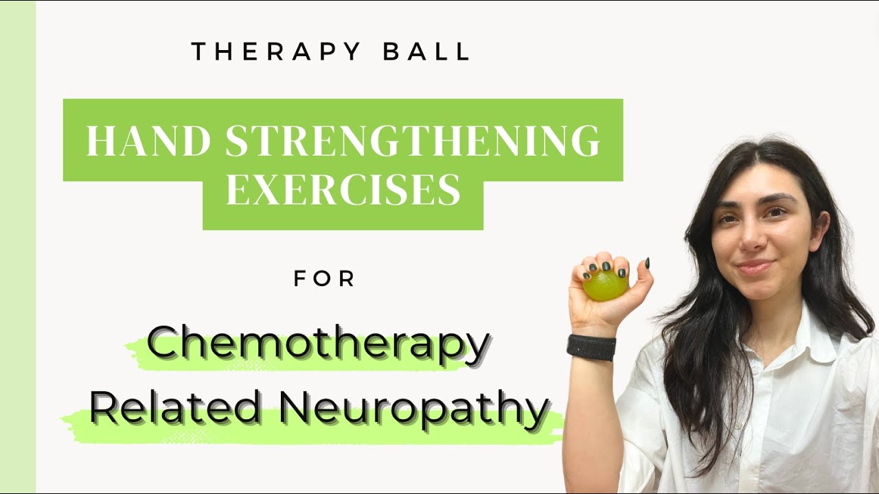 Neuropathy Hand Exercises Using a Therapy Ball - YouTube