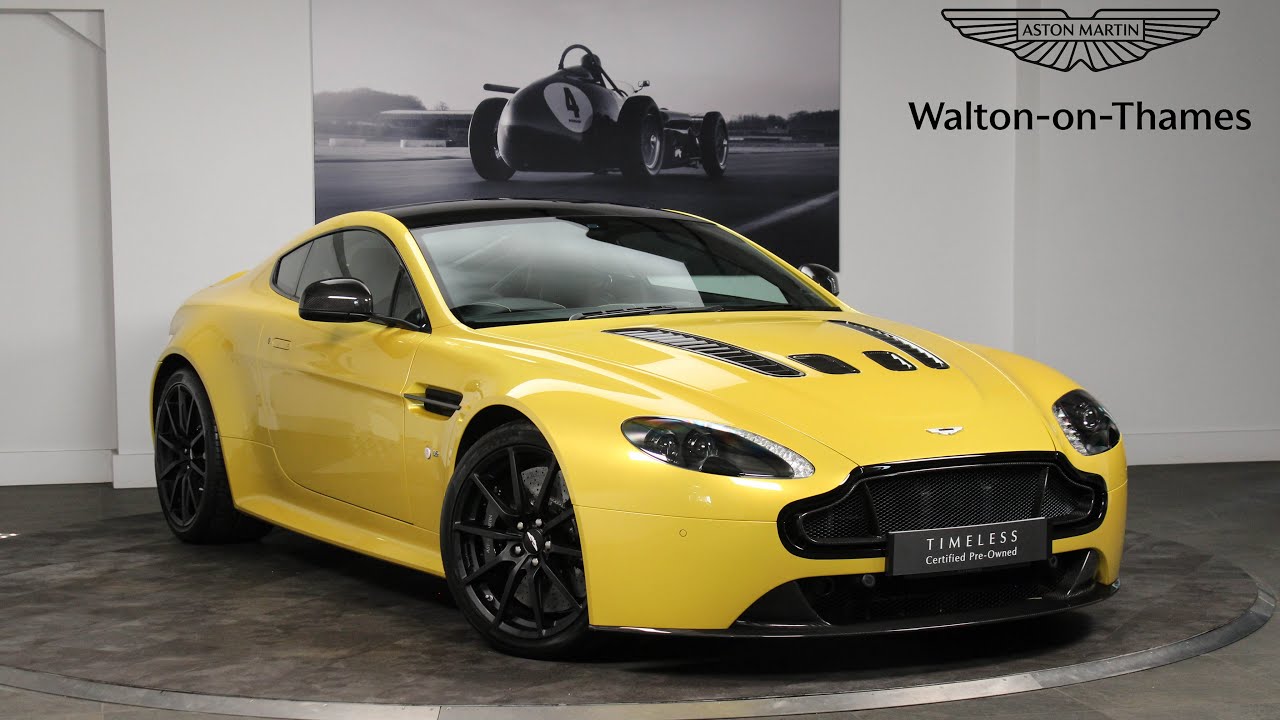 Mega Spec Aston Martin Vantage V12 S Finished in Yellow Tang - A Walk ...