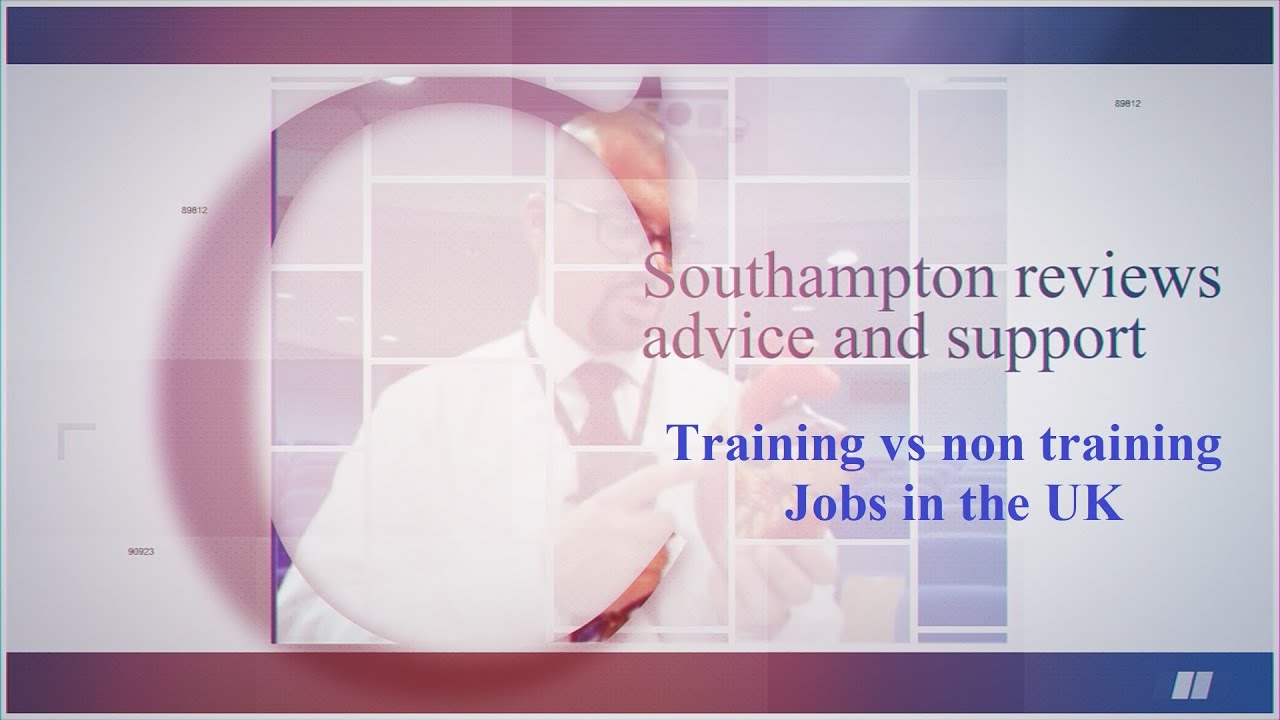 Training vs non training jobs in the UK - YouTube