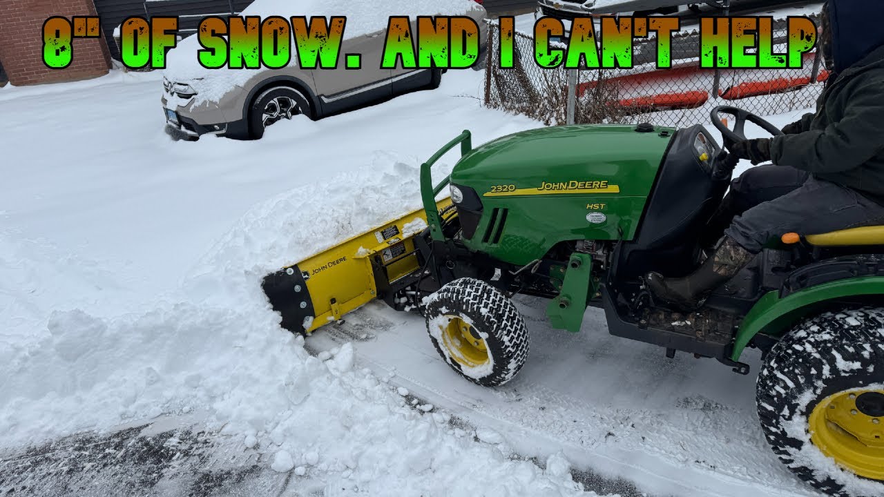 Pushing snow - YouTube