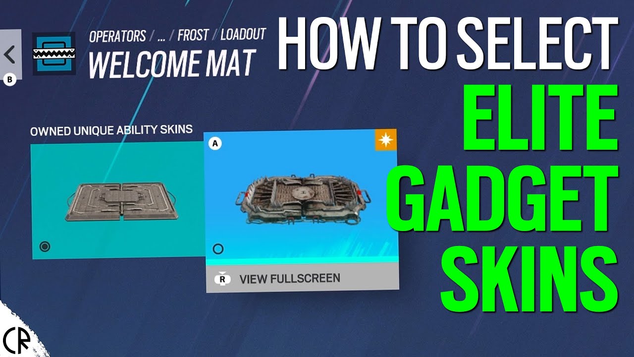 How to Select Elite Gadget Skins - 6News - Rainbow Six Siege - YouTube
