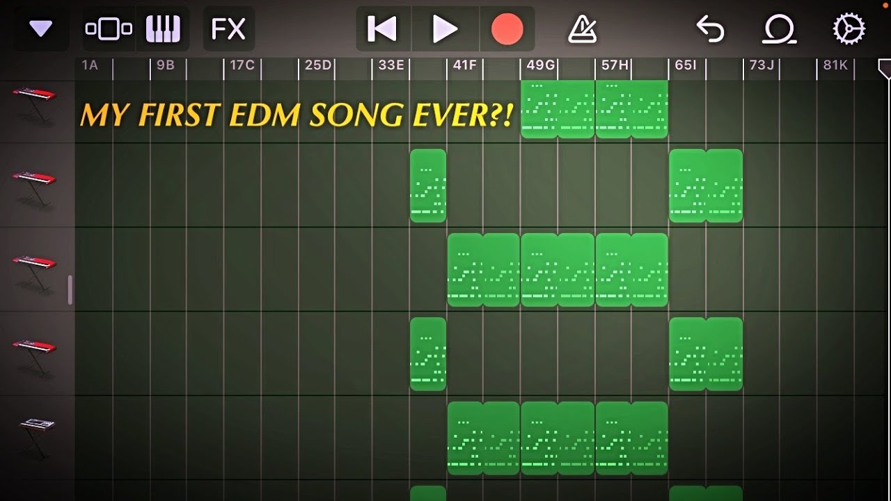 MY FIRST EVER EDM SONG ON GARAGEBAND?! - YouTube