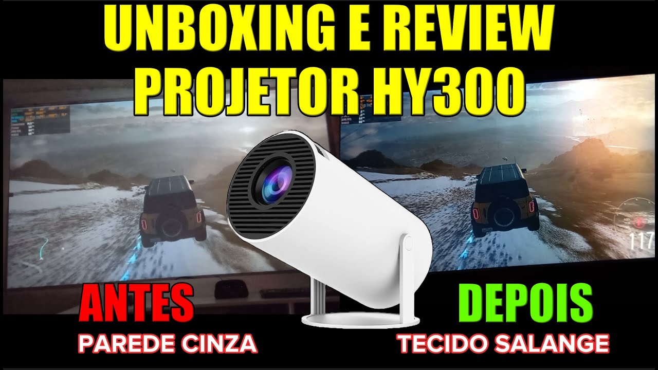 REVIEW PROJETOR HY300 + SUPER DICA DE COMO AUMENTAR O BRILHO E ...