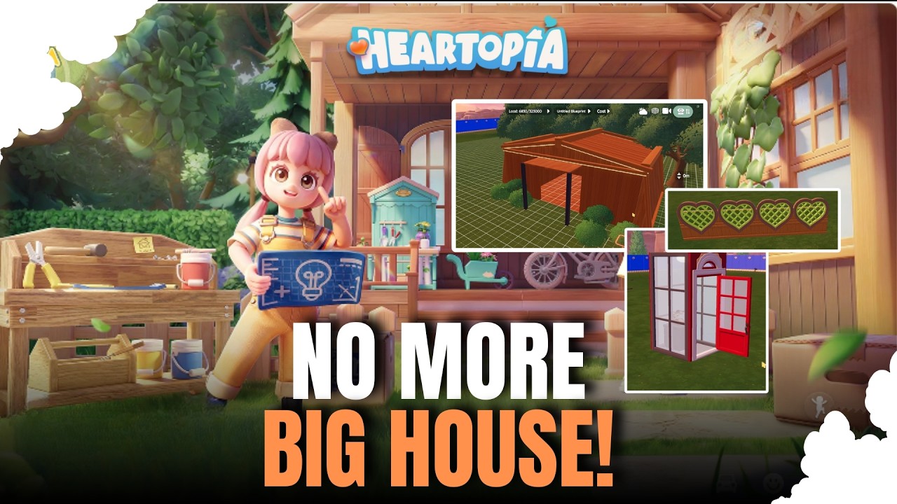Bosen Rumah Gede? Coba Bangun Ini! 🔨 Heartopia Small House + Fence ...