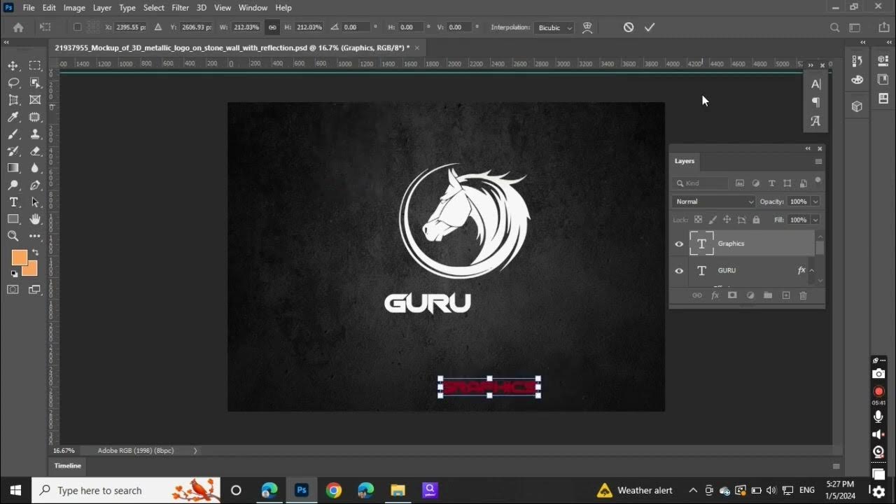 Photoshop Logo Design Tutorial || How to Make a Logo in Adobe Photoshop ...