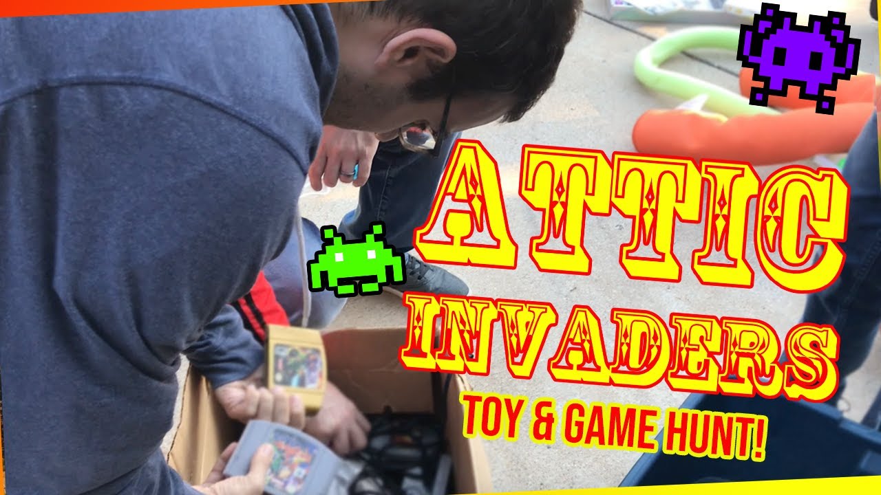 ATTIC INVADERS #1: Make Attics Great Again! Game & Toy Hunting Garagesales W/ NARC ...