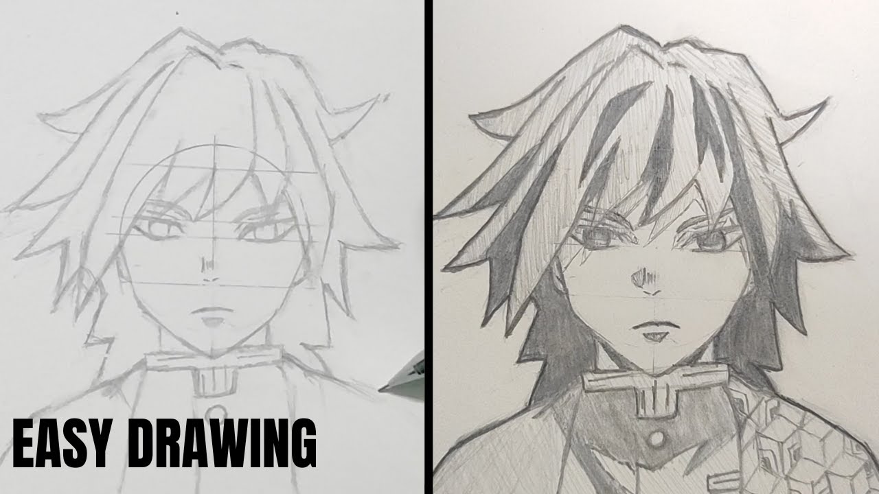 How to draw Giyu Tomioka [ Demon Slayer ] #howtodraw - YouTube