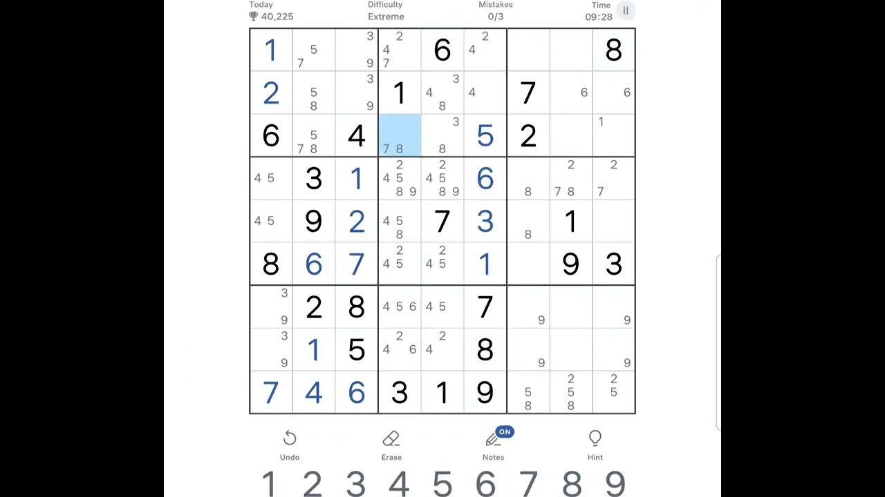 #46 - Only 33% Finish This Extreme Sudoku — I Solved It Faster Than 99% in 14:46 - YouTube