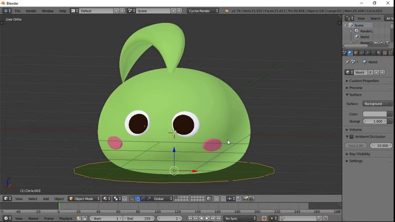 Quick Blob Speed Modelling - Blender 2.79 - YouTube