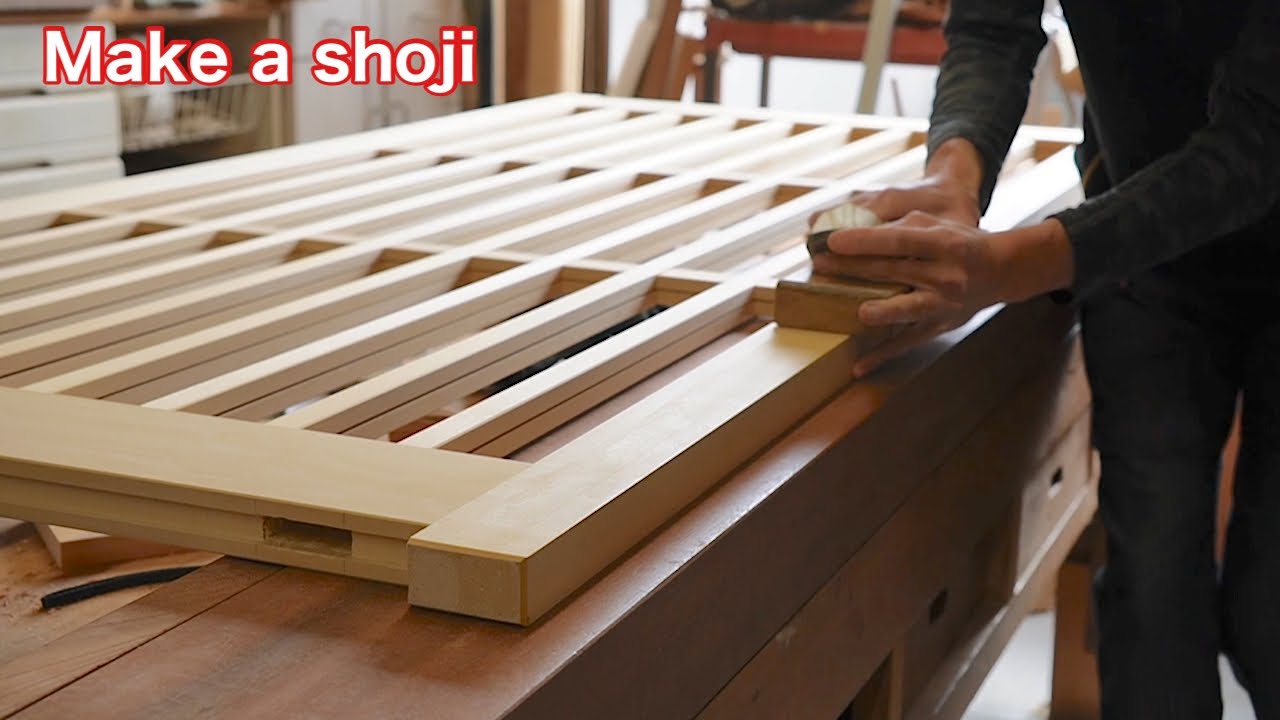 【make a shoji】 Joinery work - YouTube
