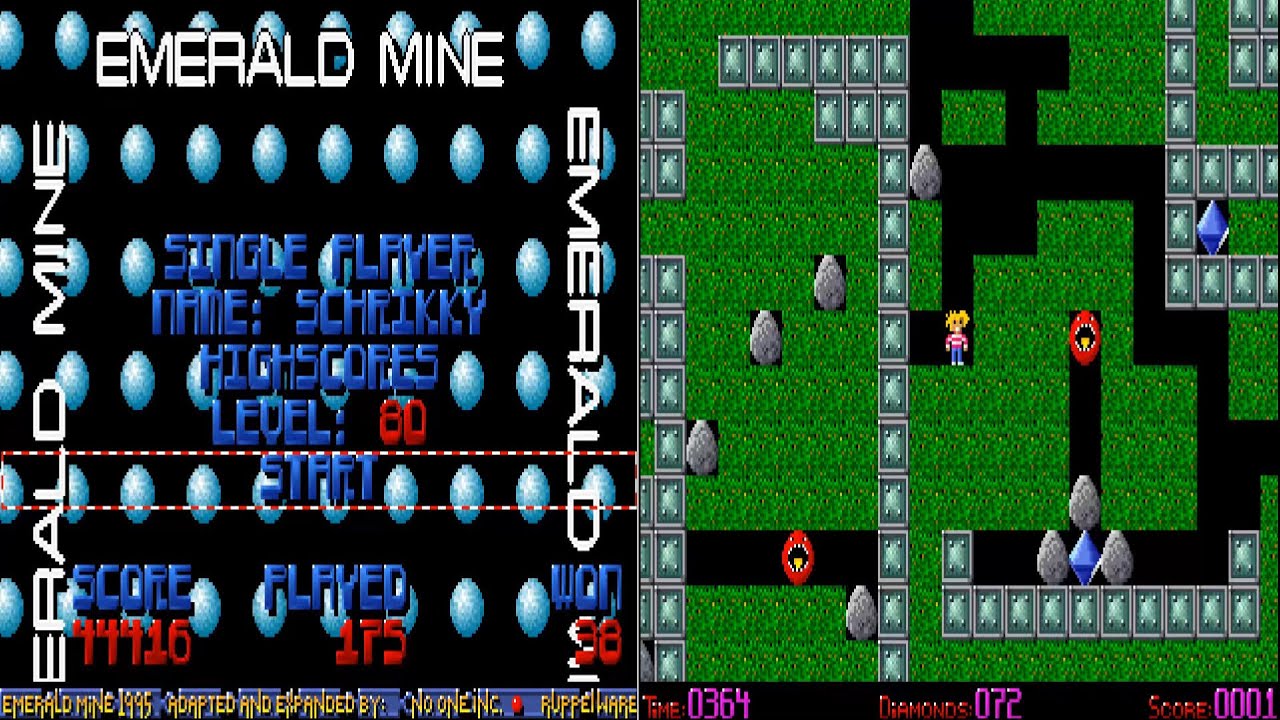 SB Mine 09 SB MINES 96 Scorpio Black Lady AGA AMIGA BoulderDash Boulder ...