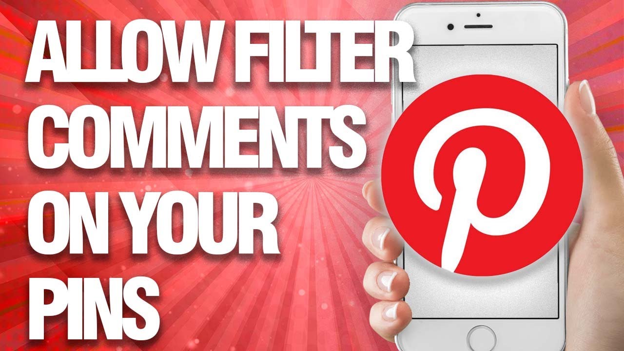 How To Allow Filter Comments On your Pins On Pinterest App - YouTube