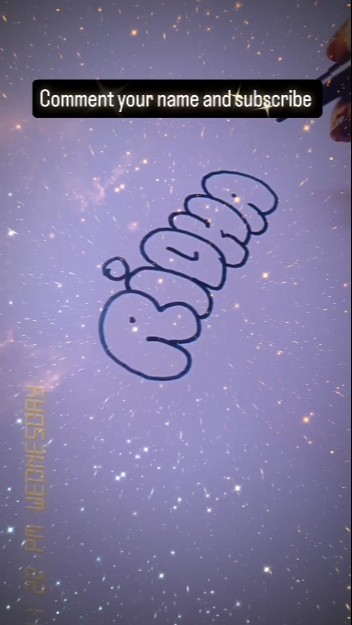 Comment your name|| how to write RIDHA in bubble word art? - YouTube