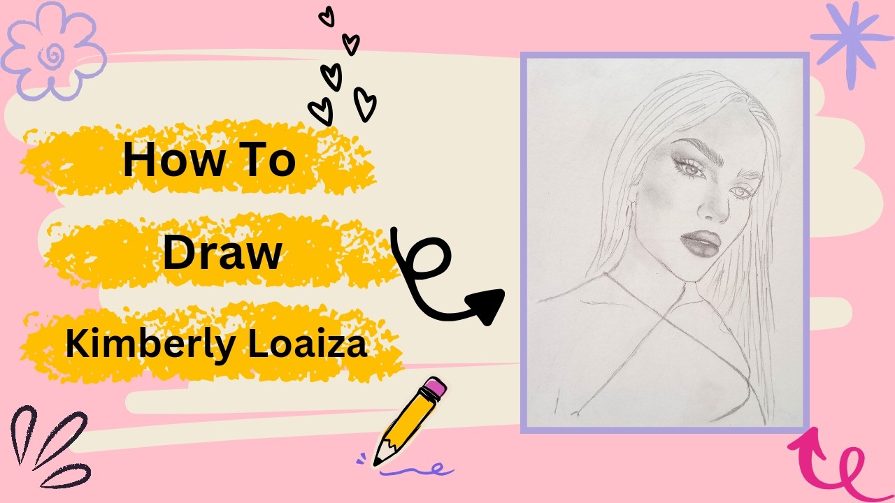 How To Draw Kimberly Loaiza | Beautiful And Gorgeous | Draw Easy - YouTube